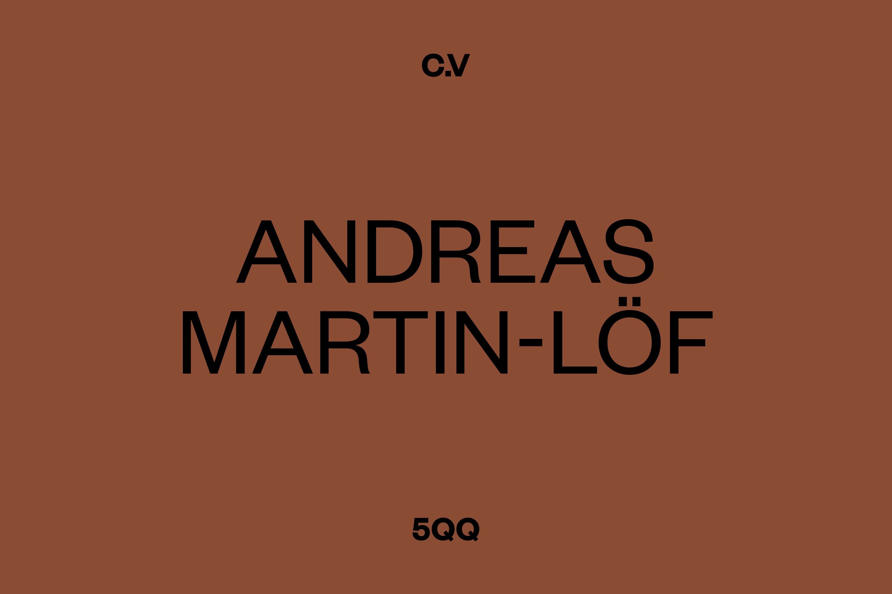 Five Quick Questions: Andreas Martin-Löf – CREATIVE.VOYAGE