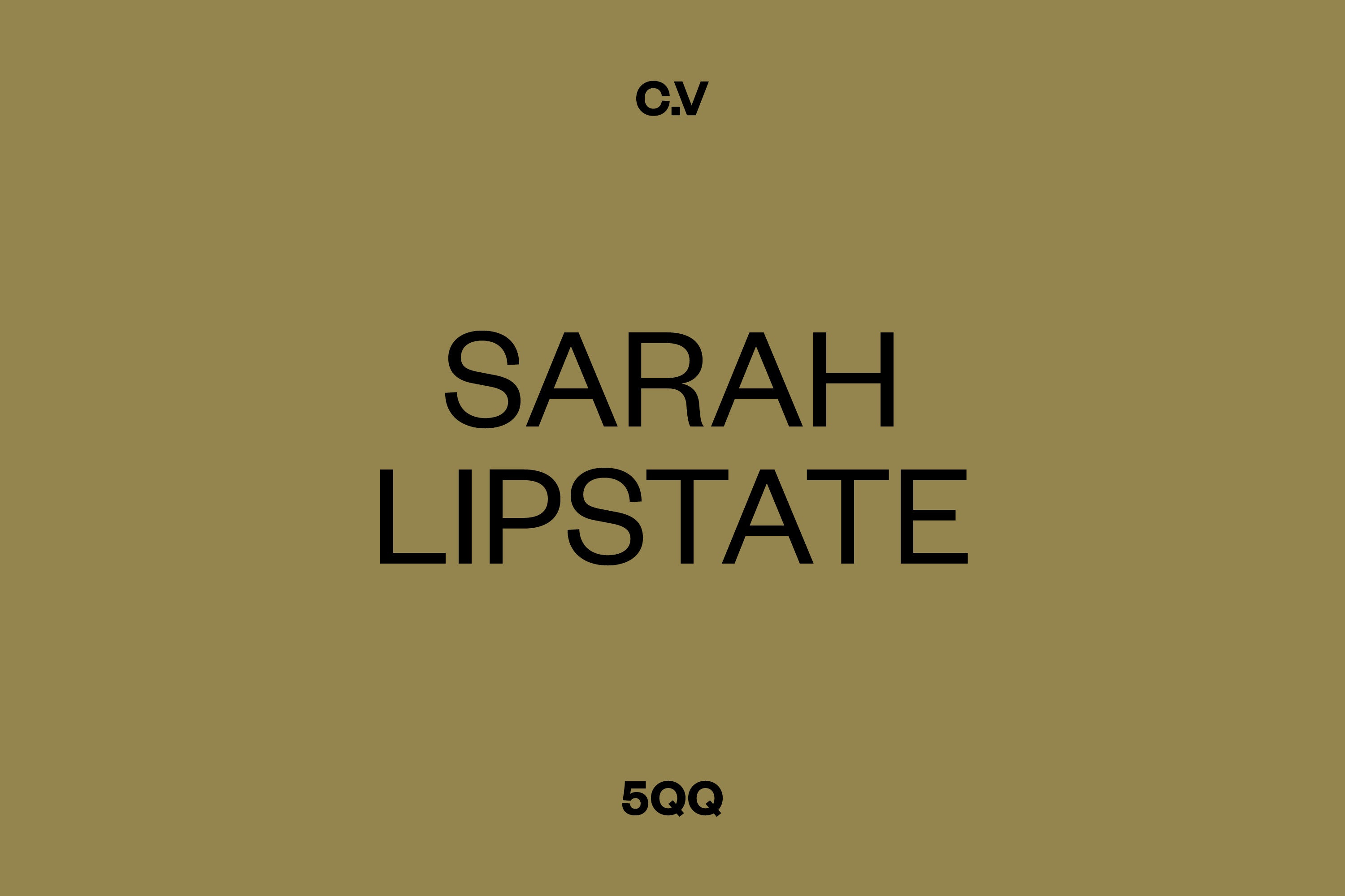 Five Quick Questions: Sarah Lipstate – CREATIVE.VOYAGE
